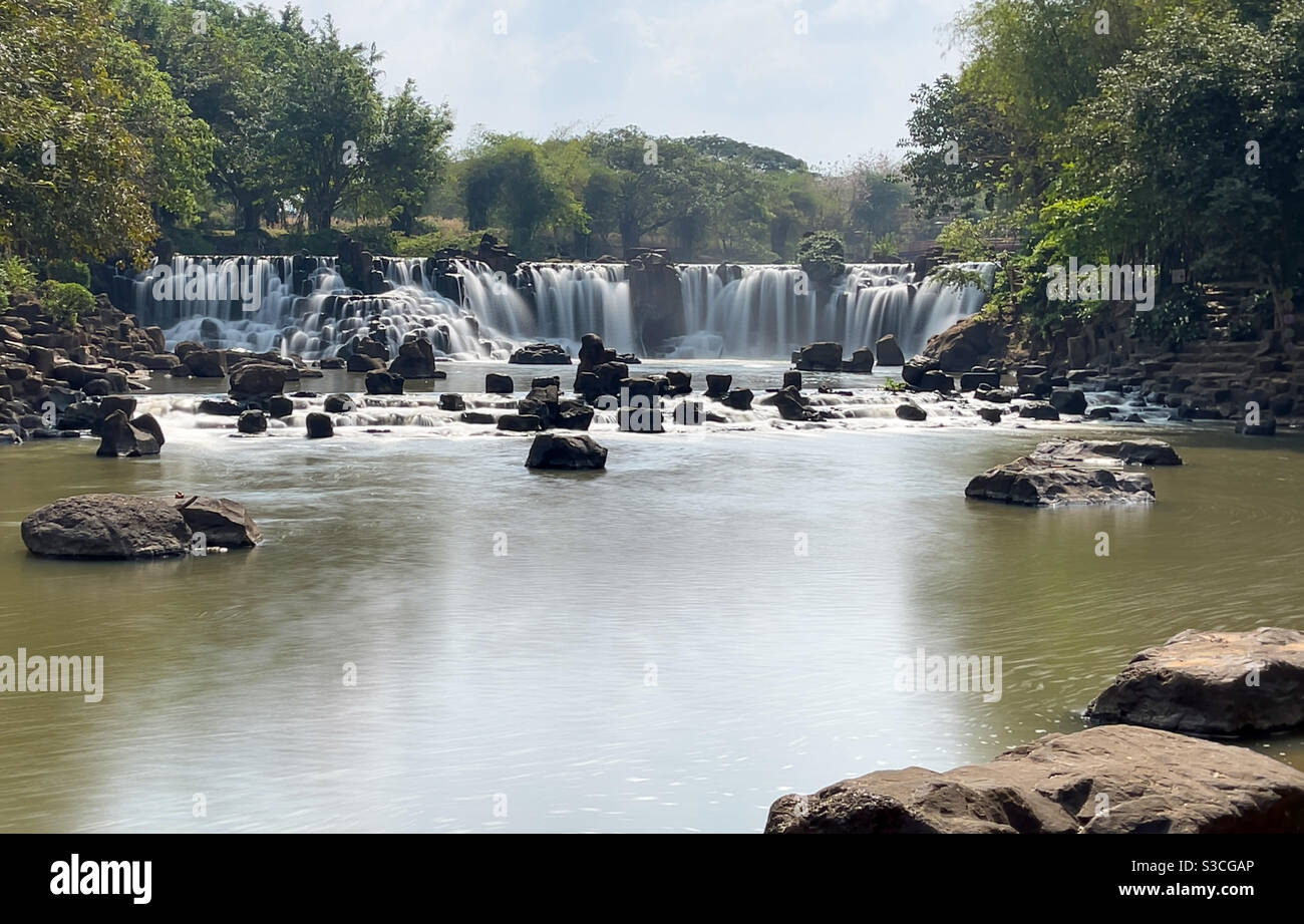 Giang Dien Waterfall Stock Photo - Alamy