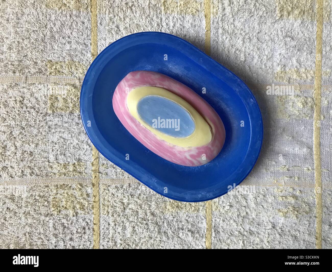 Three-Layer Soap on a Tray Stock Photo - Alamy