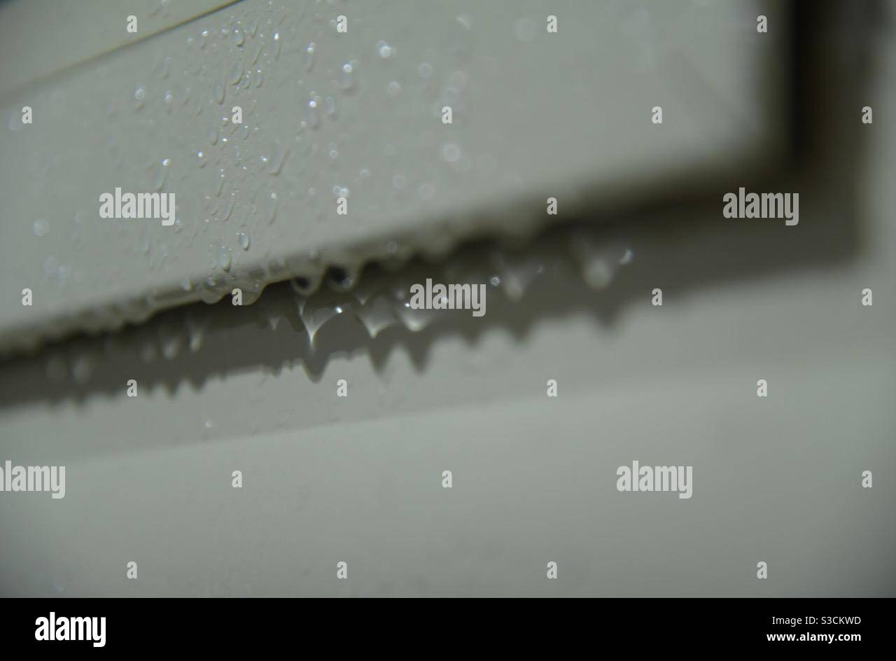 Water drops and their shiny reflection on a window Stock Photo - Alamy