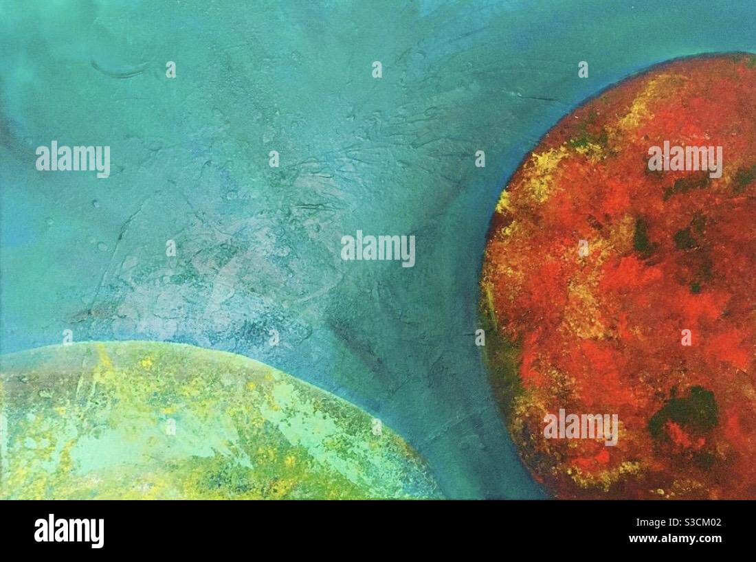 Wallpaper planets hi-res stock photography and images - Alamy