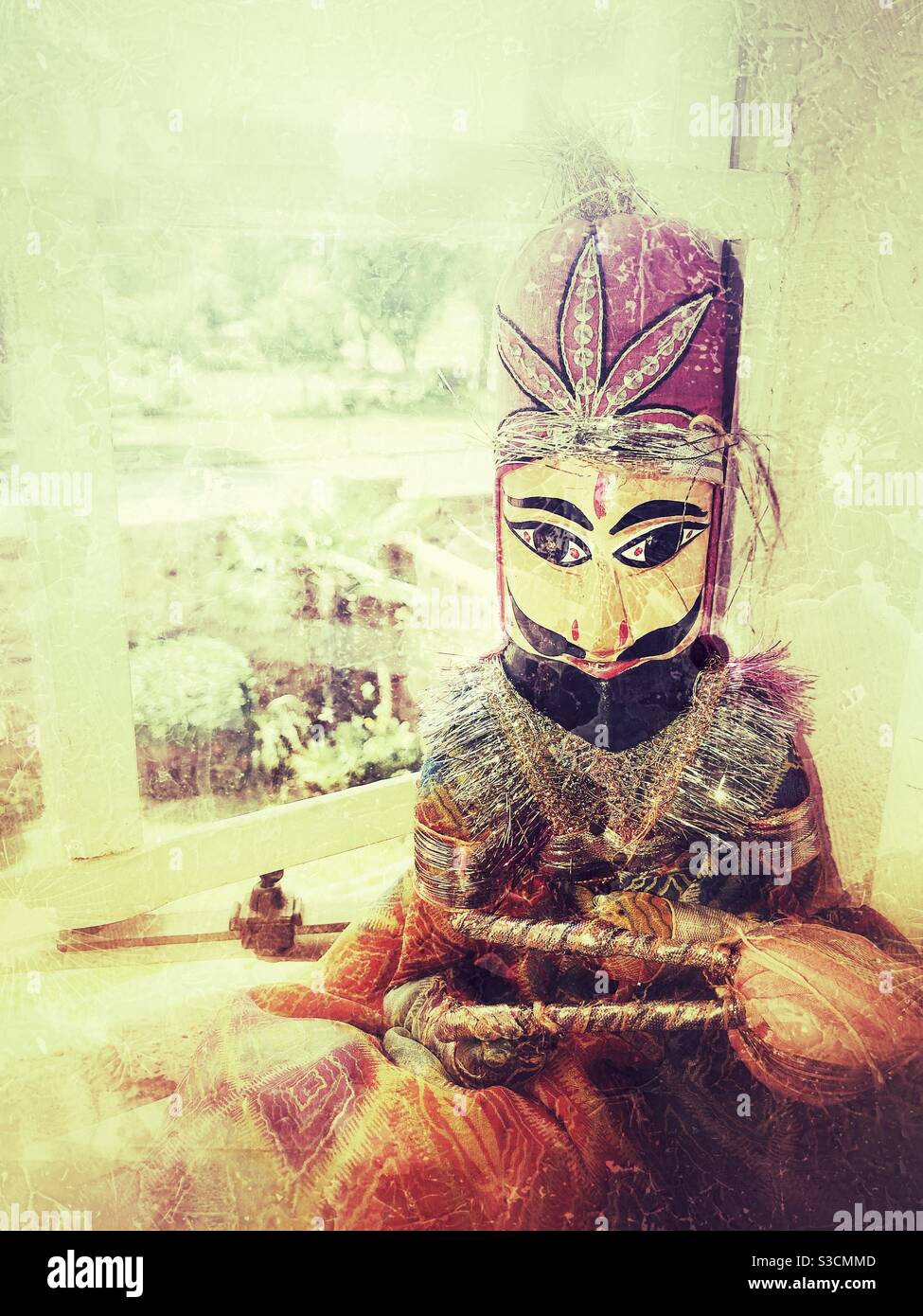 Memories of India - Wooden Puppet Doll from Rajasthan Stock Photo - Alamy