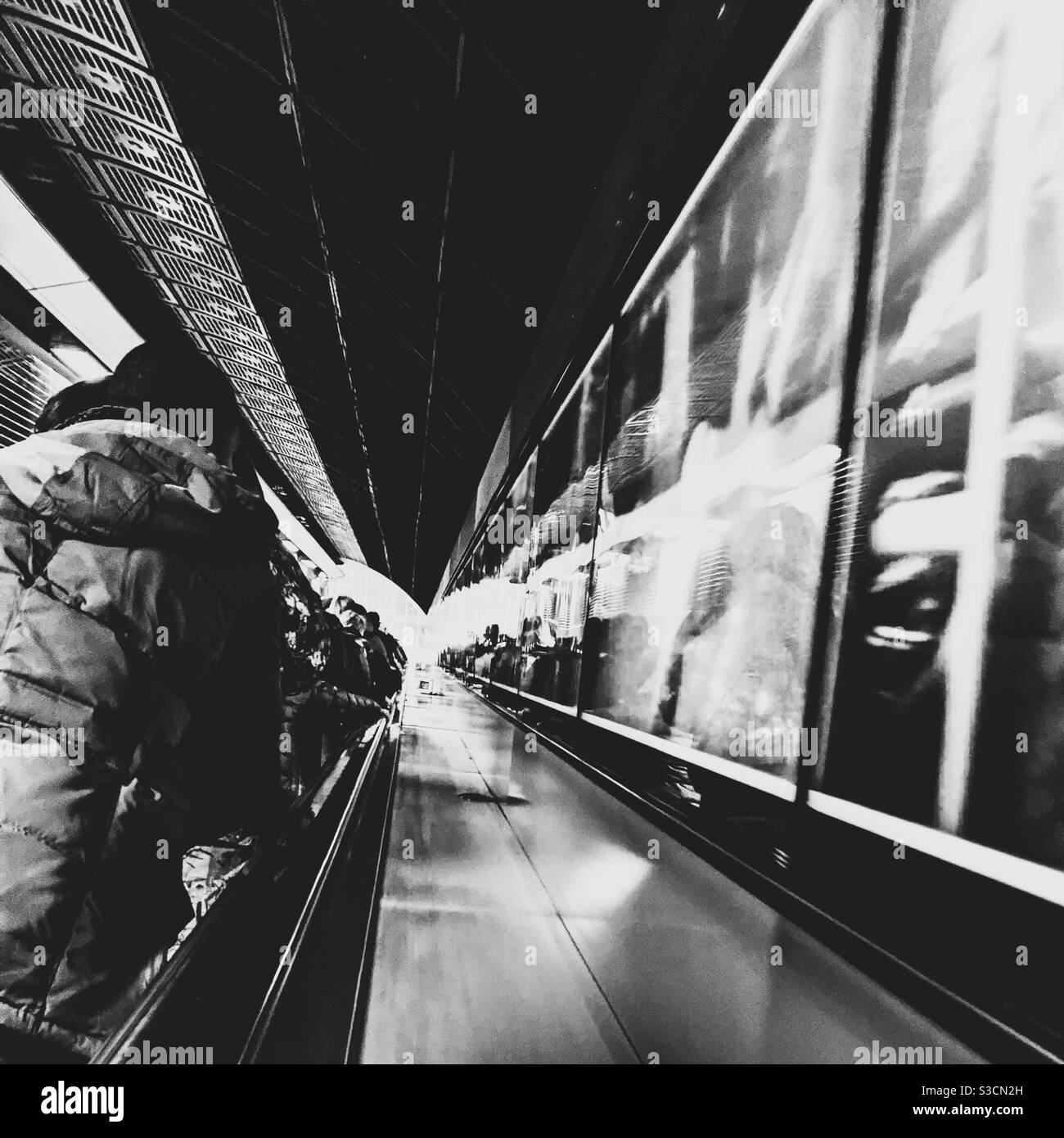 Queue Black and White Stock Photos & Images - Alamy