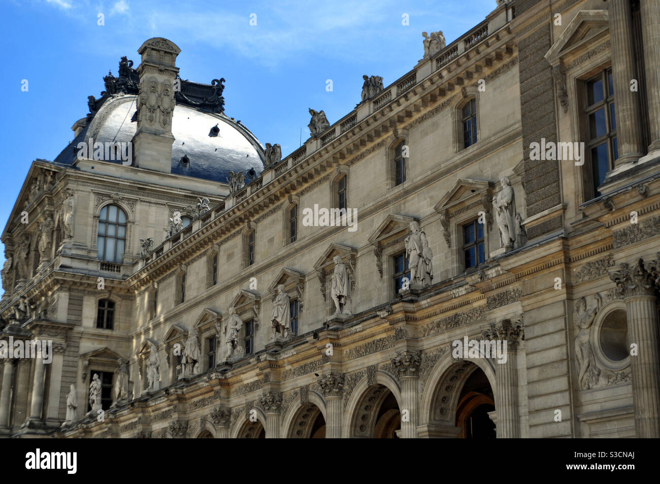 Louvre close up hi-res stock photography and images - Alamy