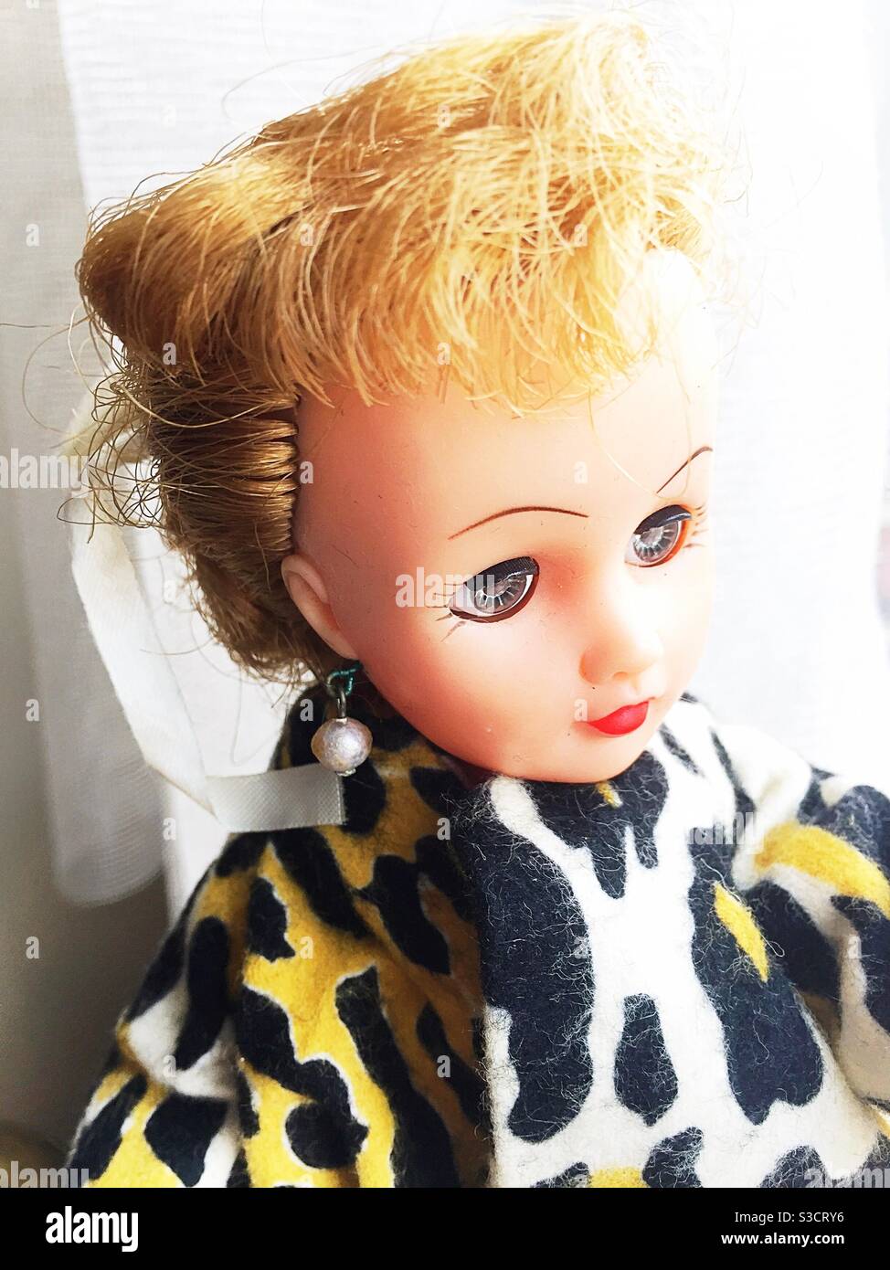 Antique 1950s vogue Jill doll featuring sleep eyes wearing a dressy ...