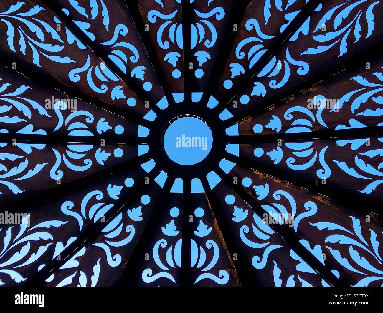 Symmetrical model of a roof Stock Photo - Alamy