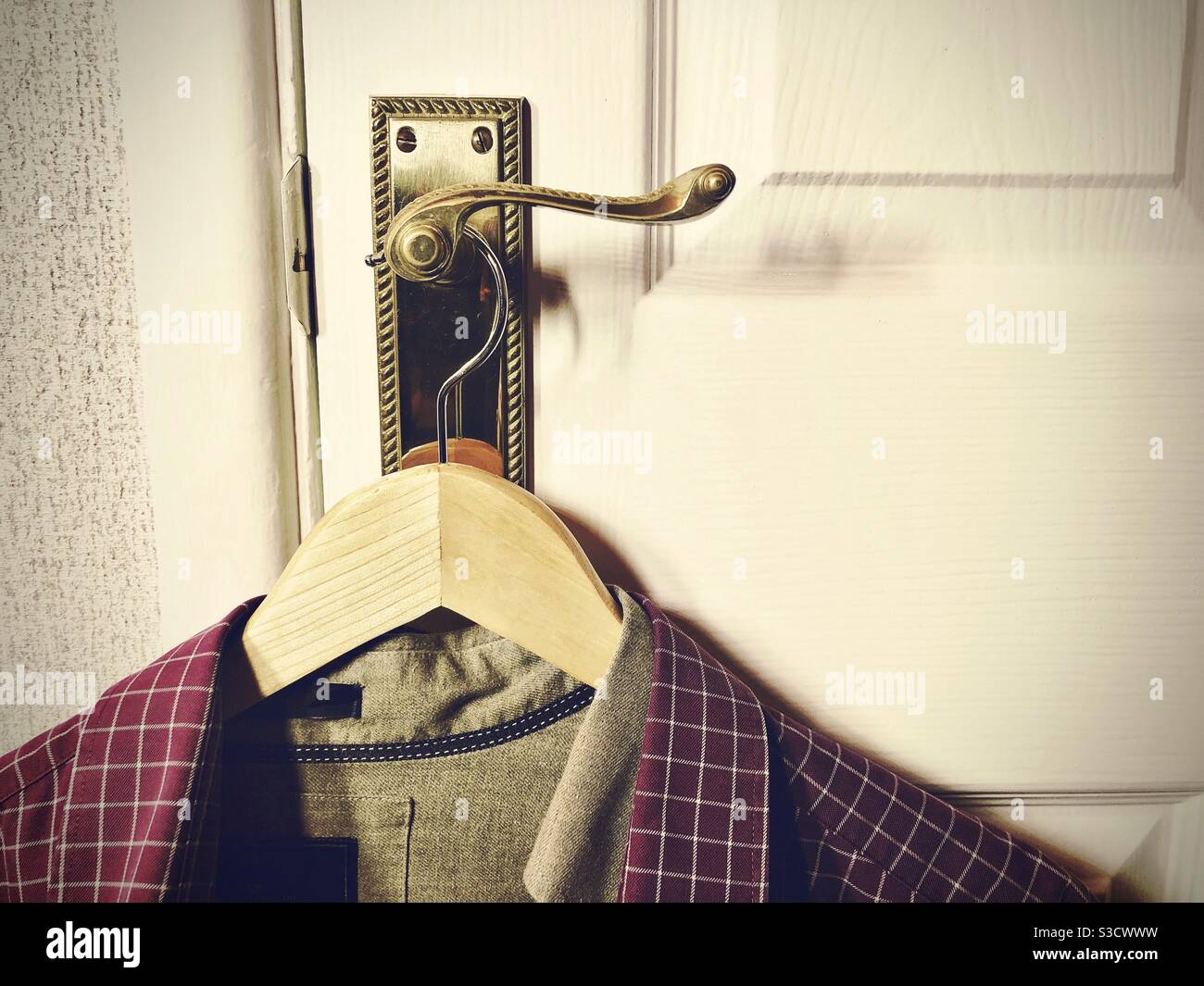 Hanging shirts hi-res stock photography and images - Alamy