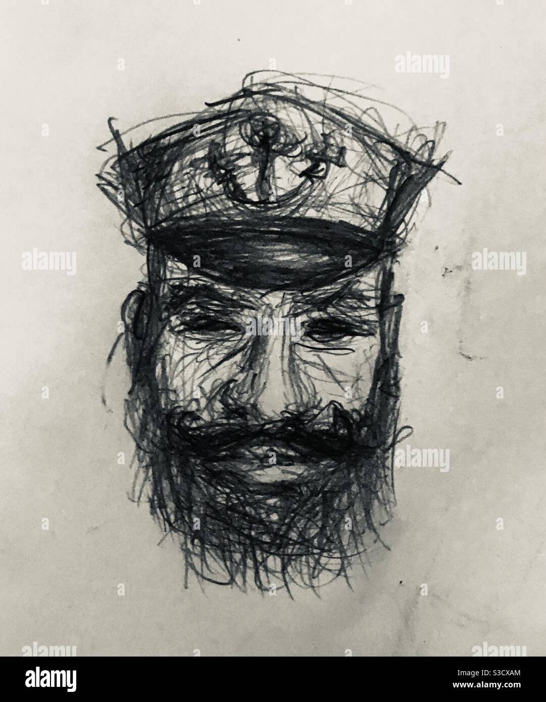 Pencil drawing face hi-res stock photography and images - Alamy