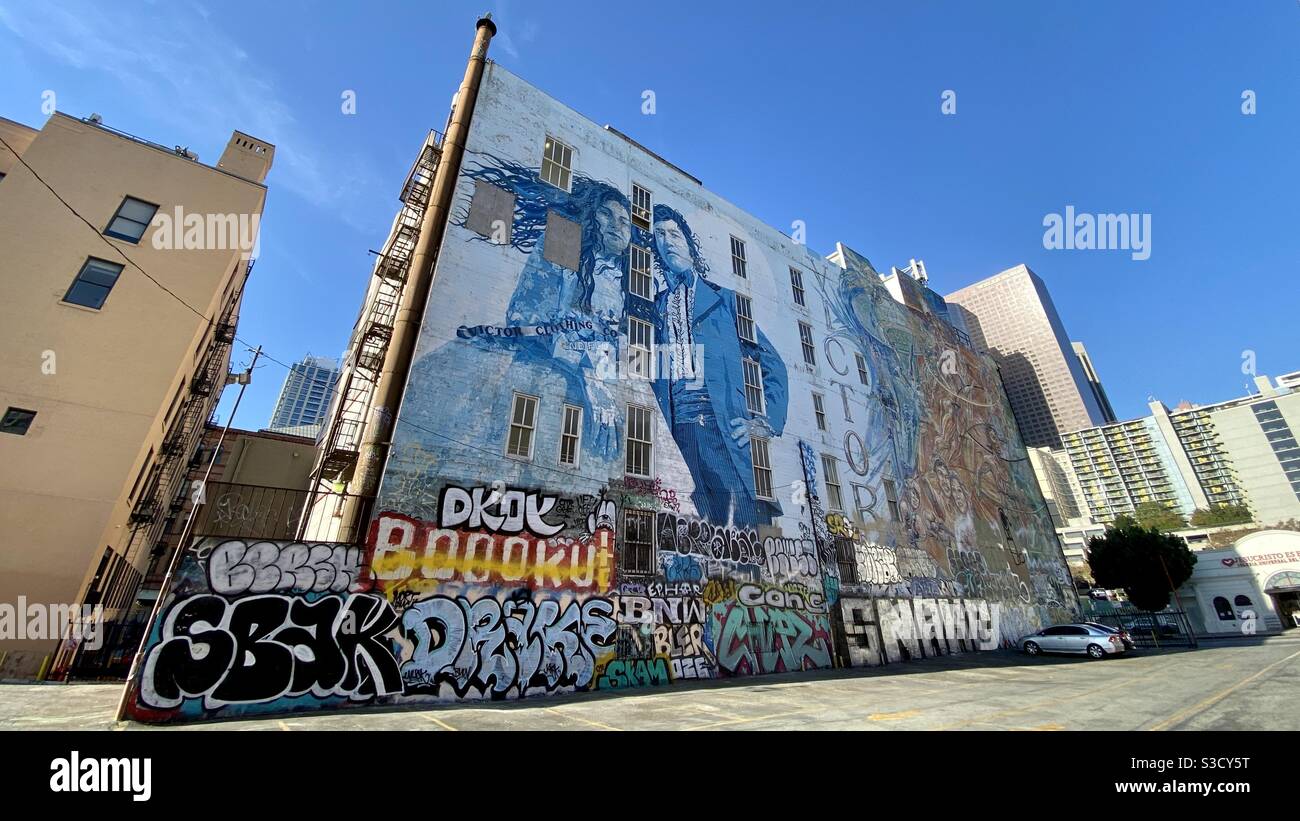 Downtown mural los angeles 2020 hi-res stock photography and images - Alamy