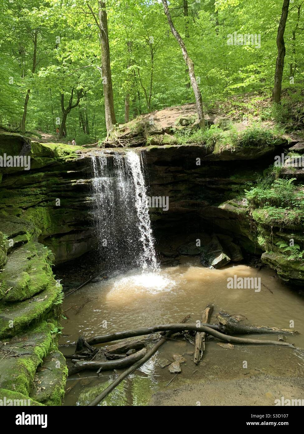 Waterfall at Dundee Falls, Ohio Stock Photo - Alamy
