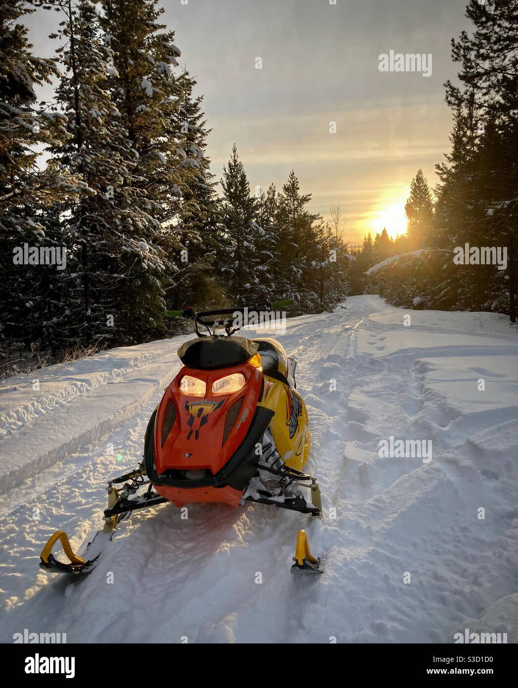 Bombardier snowmobile hi-res stock photography and images - Alamy
