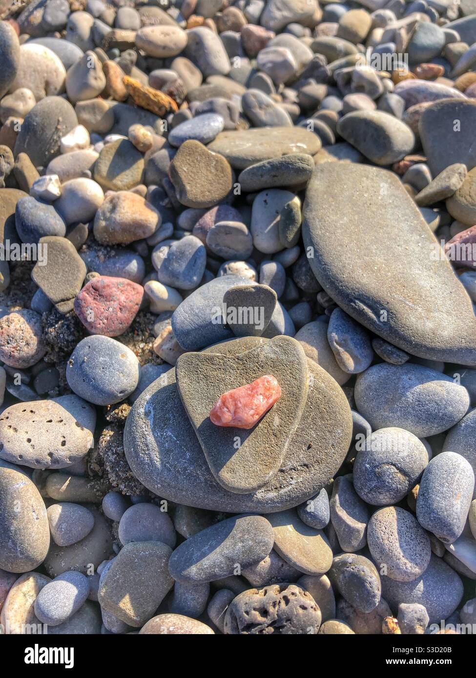 Beautiful rocks on the shoreline Stock Photo - Alamy
