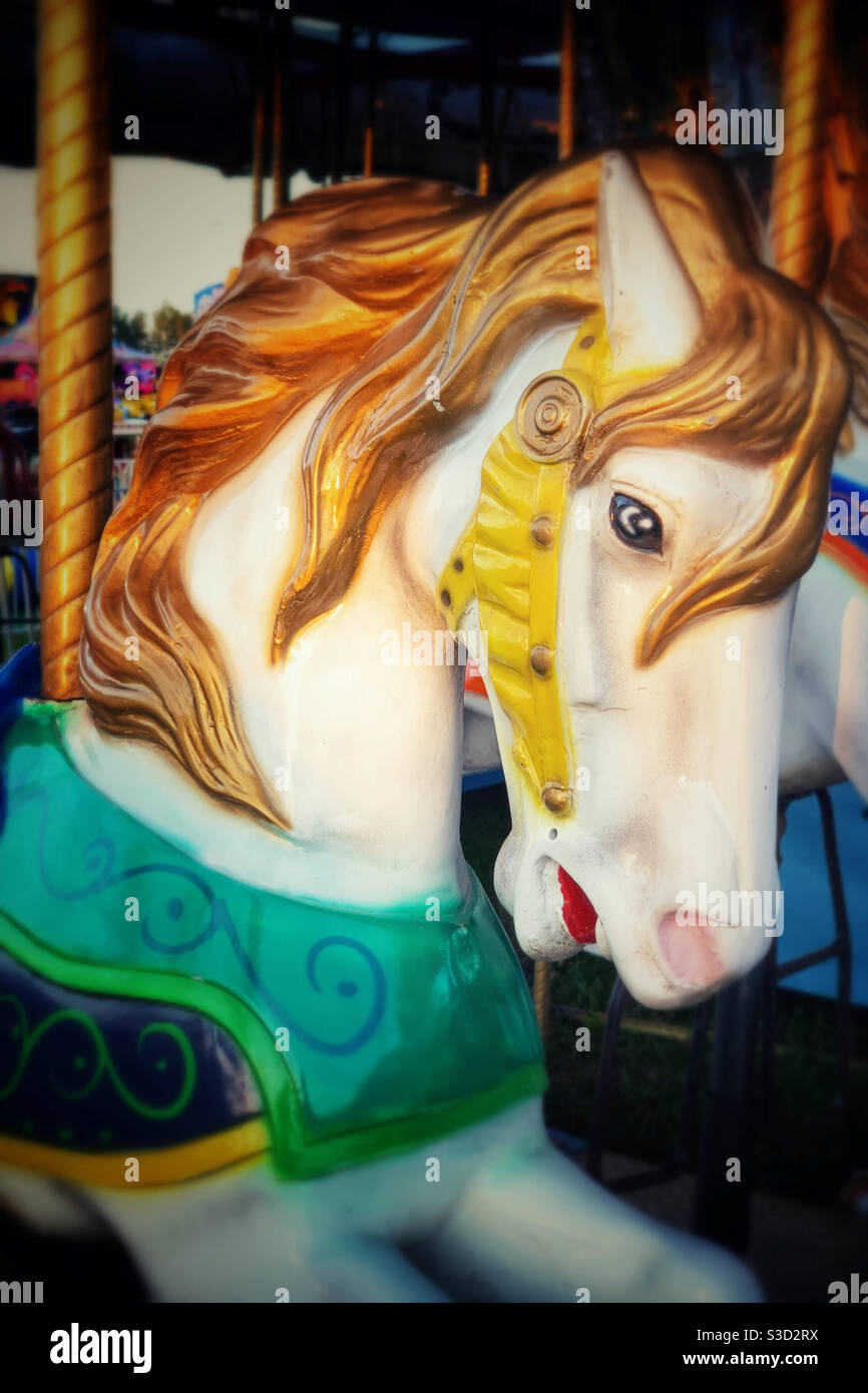 Flying horse carousel hi-res stock photography and images - Alamy