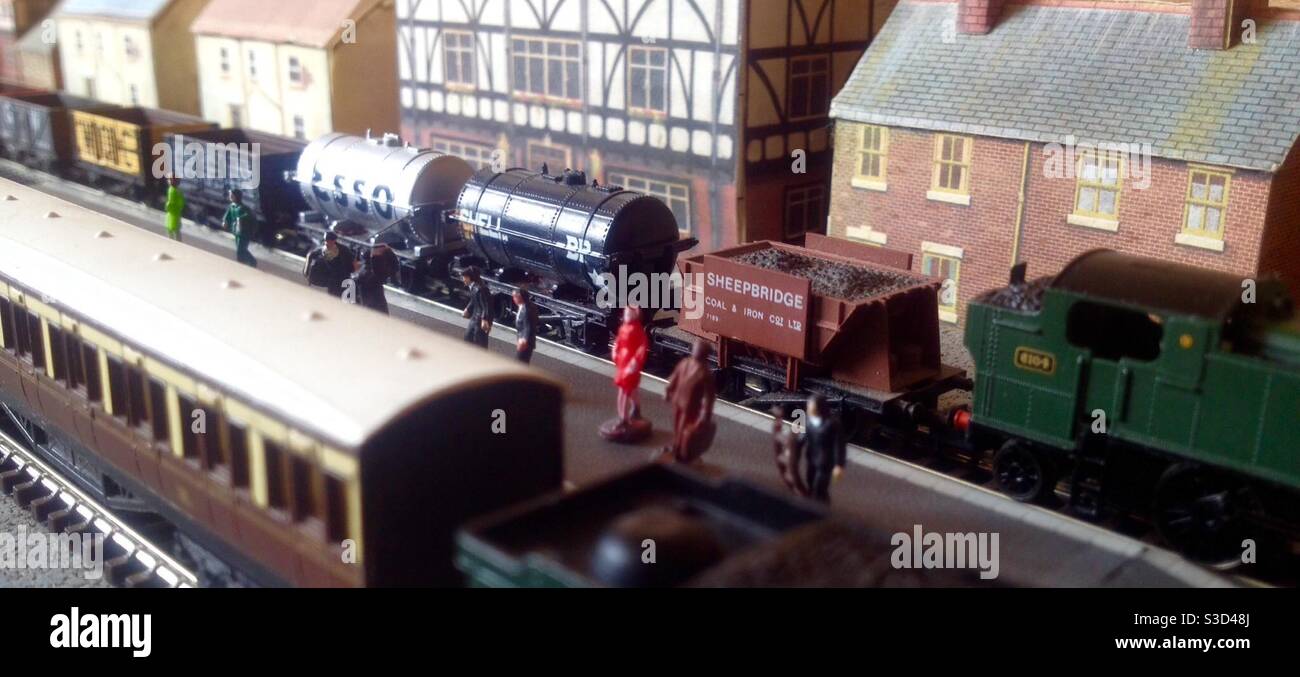 Model Railway scene Stock Photo - Alamy
