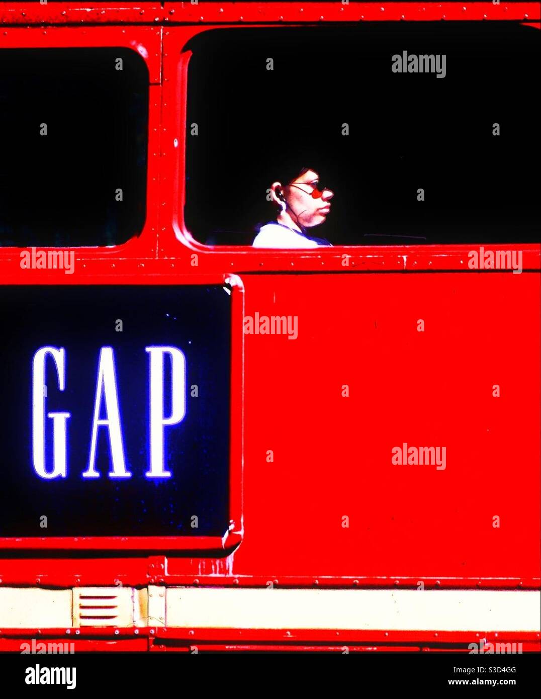 Woman on london bus hi-res stock photography and images - Alamy