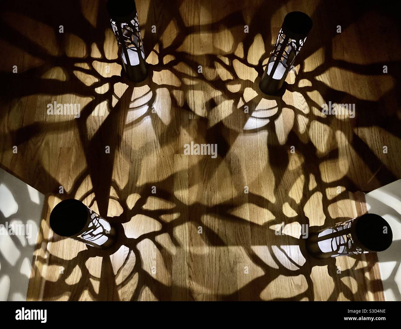 Solar light patterns Stock Photo - Alamy