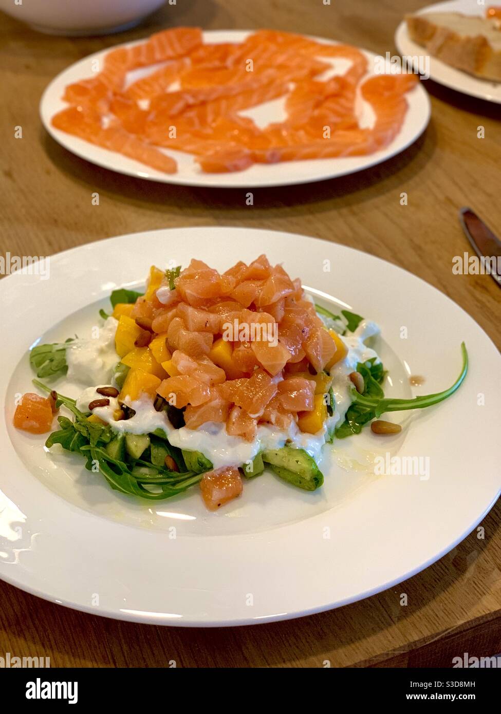 Healthy salmon starter hi-res stock photography and images - Alamy