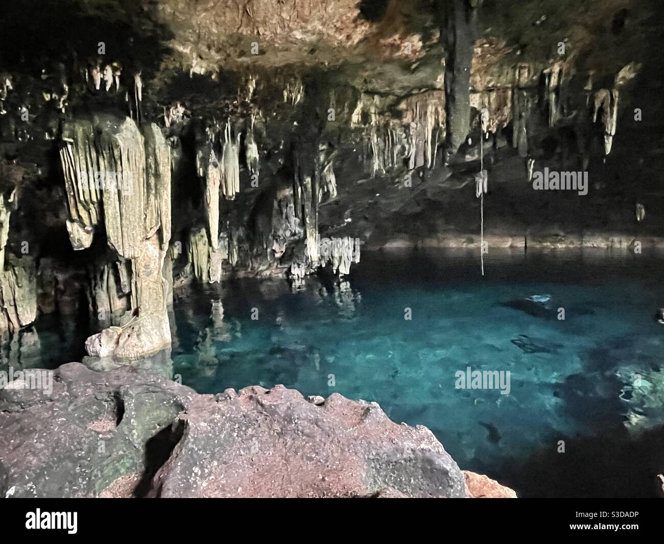 Blue water pool cave swimming hi-res stock photography and images - Alamy
