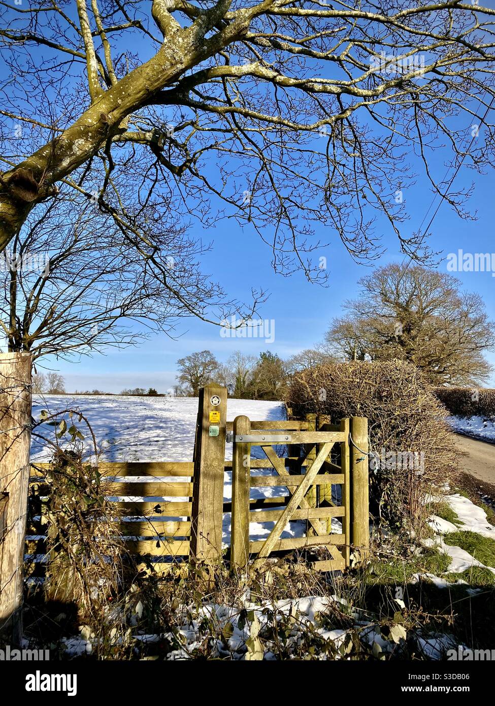 Typical pathway gate with concessionary access for walkers in the East ...