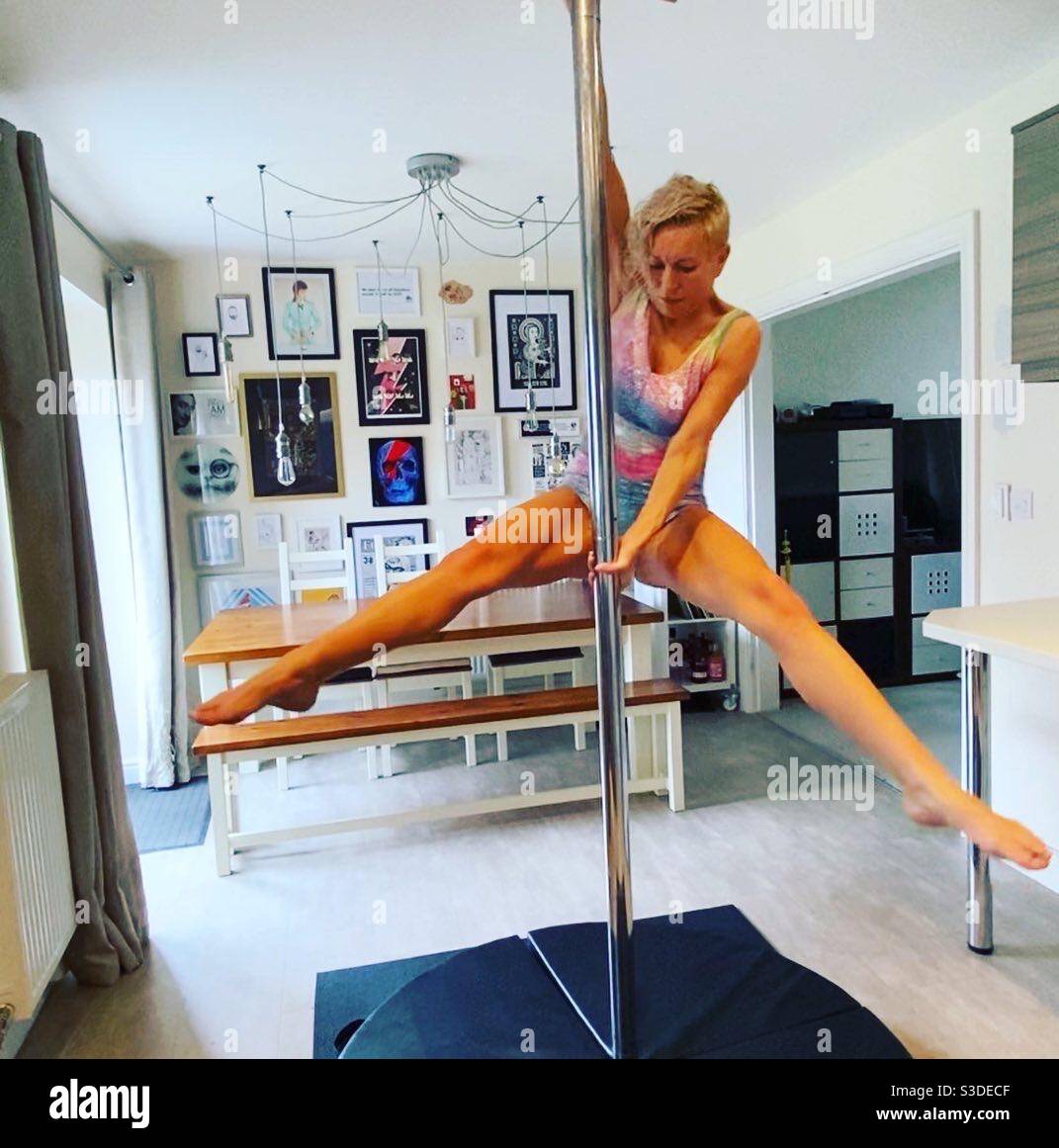 Pole dance workout hi-res stock photography and images - Alamy
