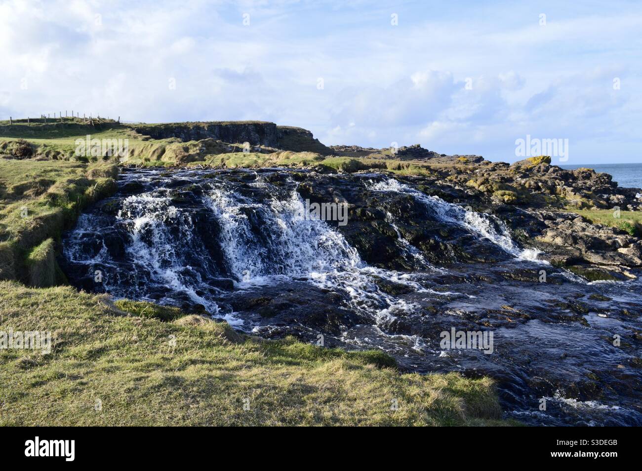 Dunseverick waterfall hi-res stock photography and images - Alamy