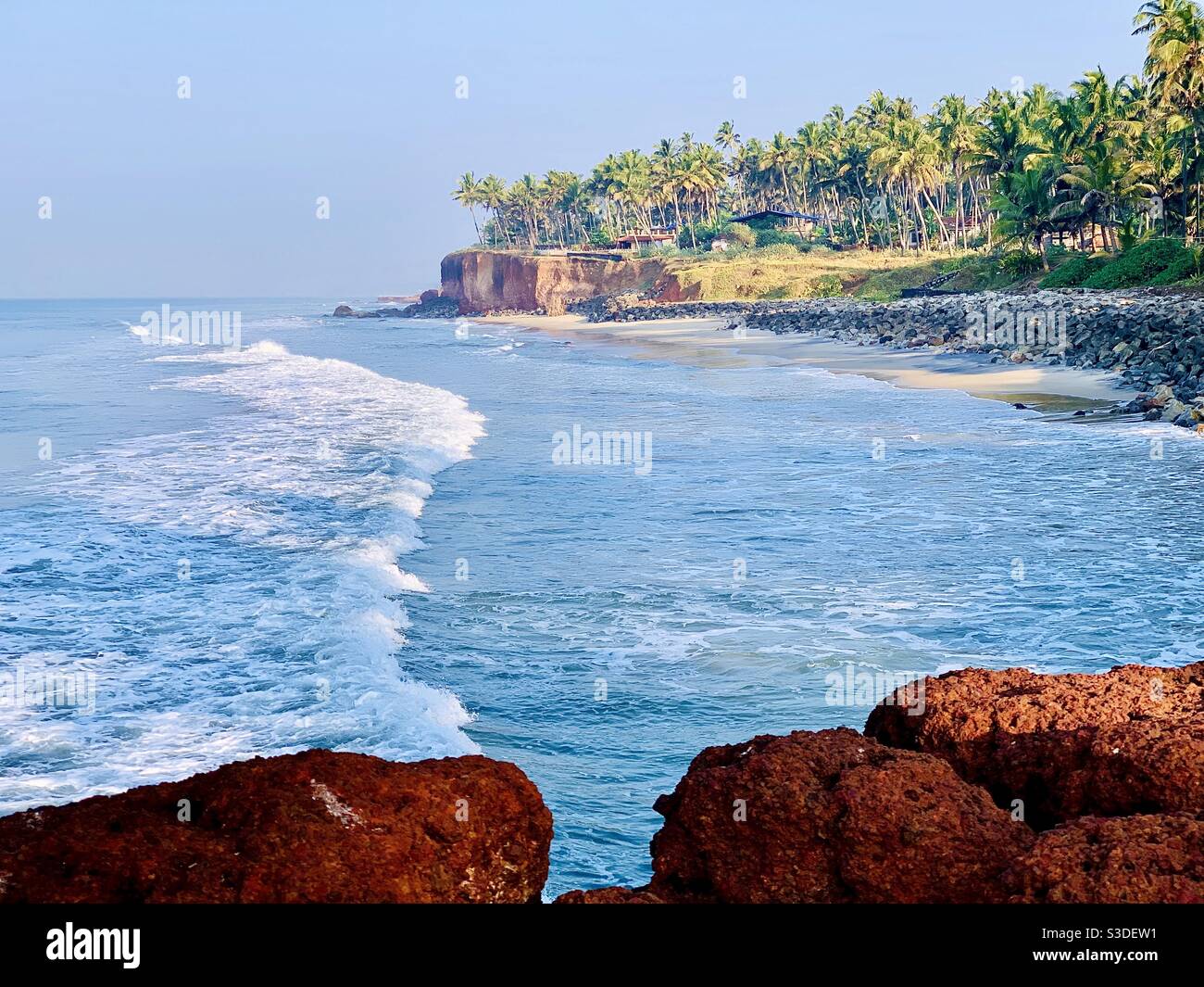 Varkala beach, Kerala, India Stock Photo - Alamy