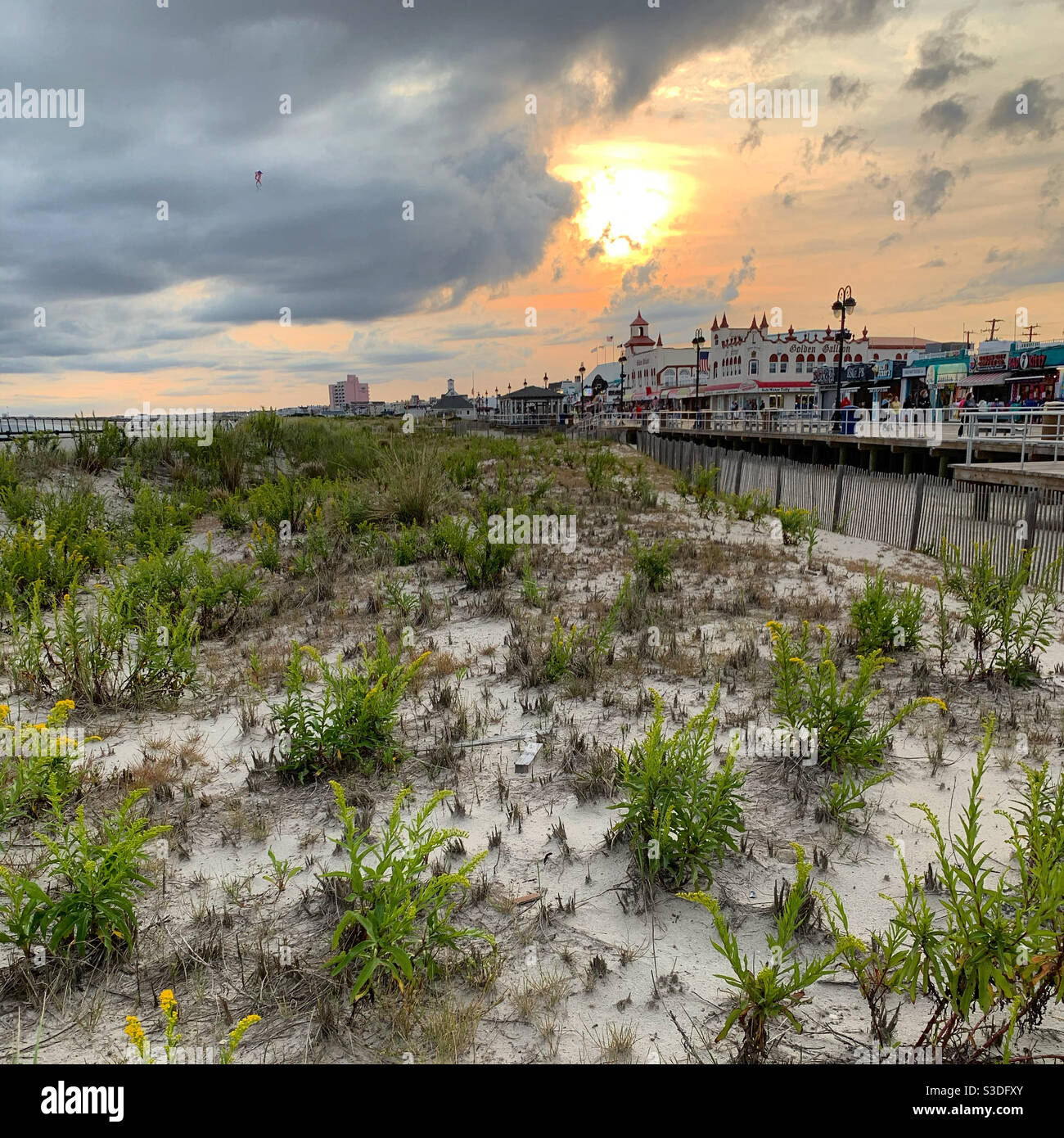 October, 2020. Between the beach and the Boardwalk, Ocean City, New ...