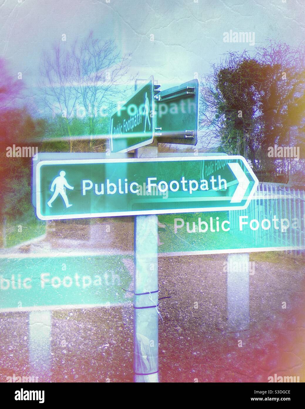 Signpost with lost of signs hi-res stock photography and images - Alamy