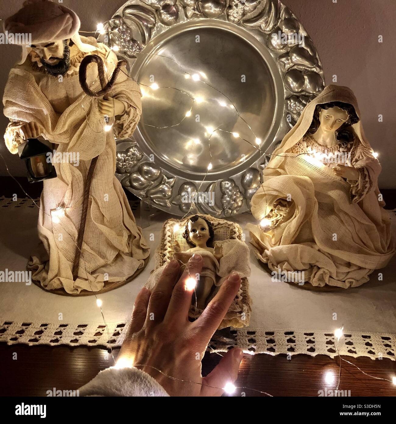 A simple nativity scene Stock Photo - Alamy