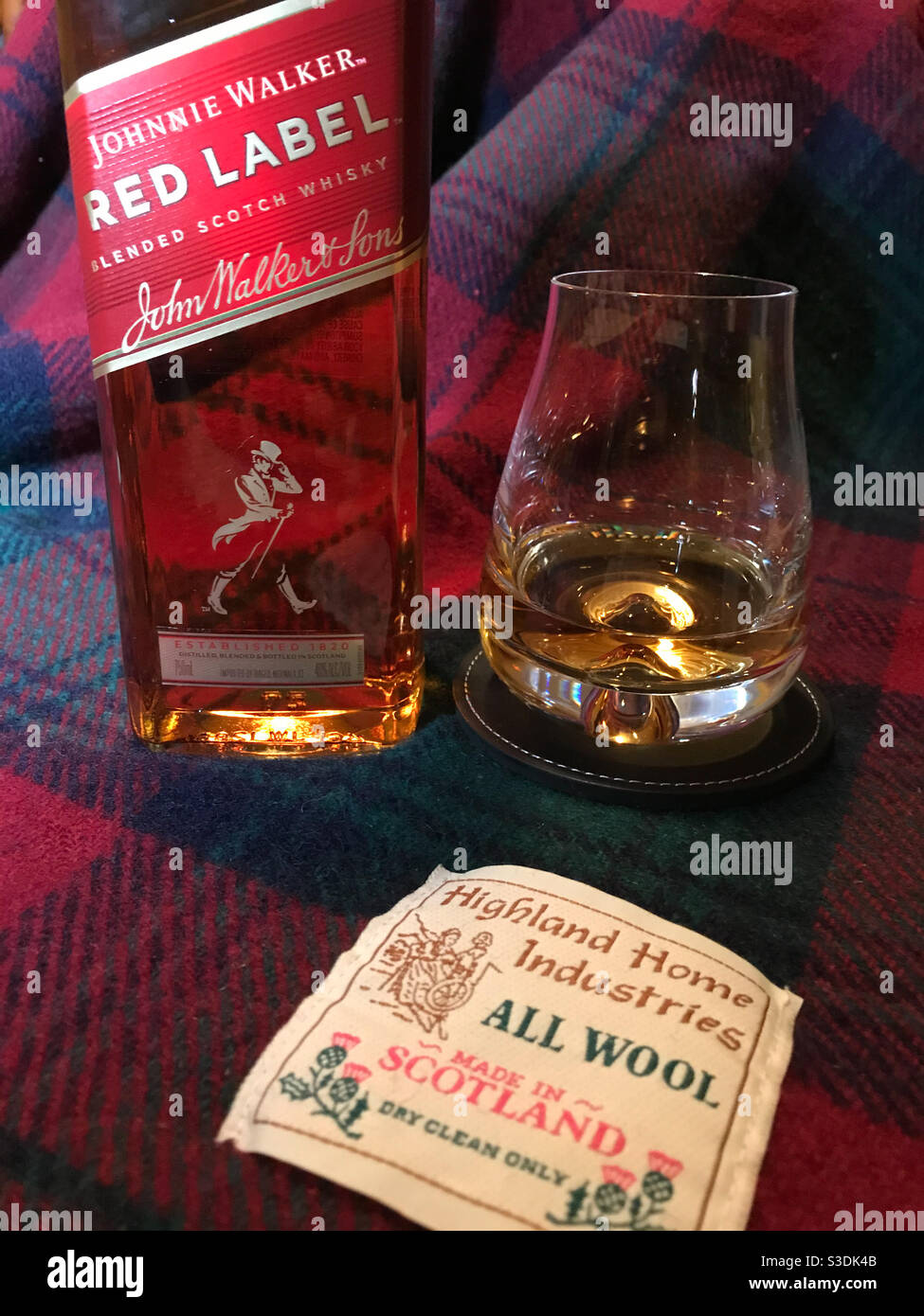 Red Label With Glass