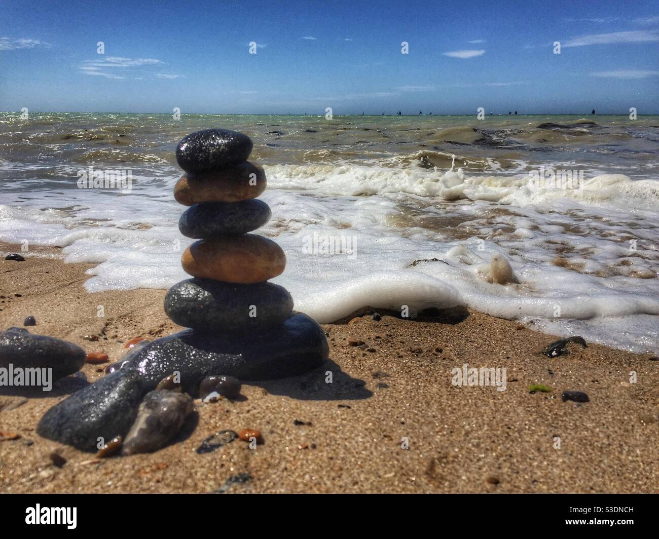 Stack on the beach hi-res stock photography and images - Alamy
