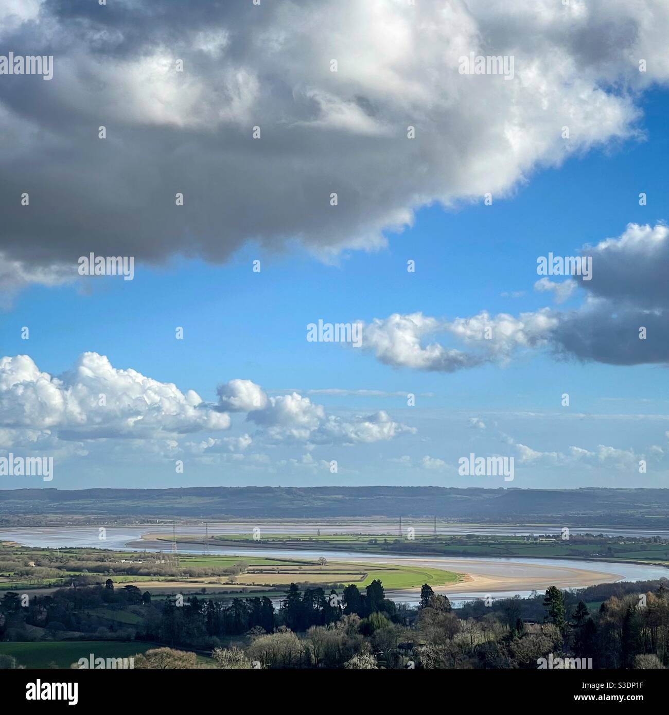 River Severn winding its way along Stock Photo - Alamy