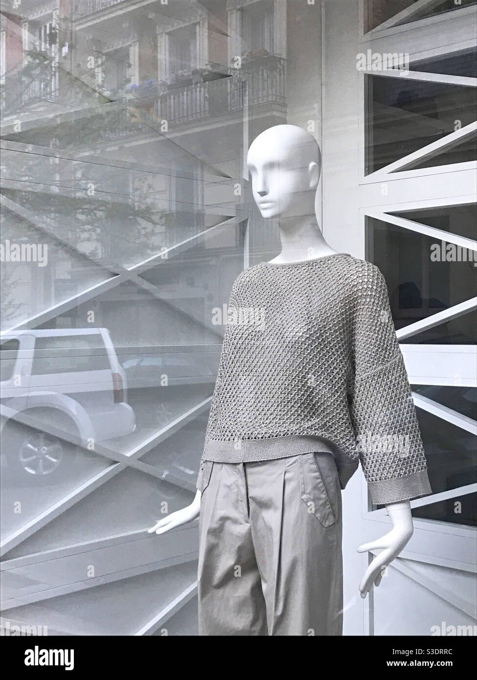 Mannequin in a show window Stock Photo - Alamy