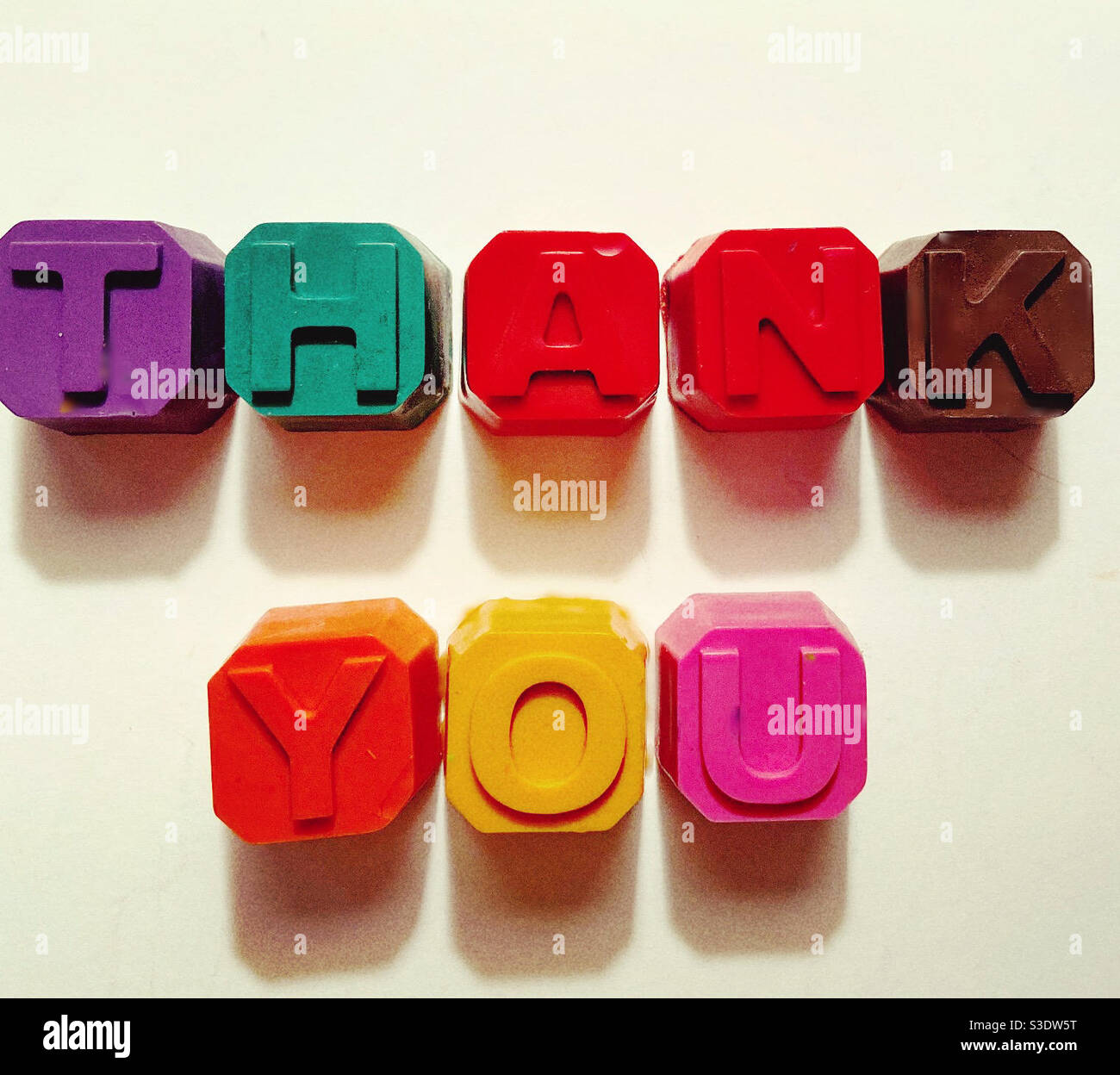 Thank you in blocks hi-res stock photography and images - Alamy