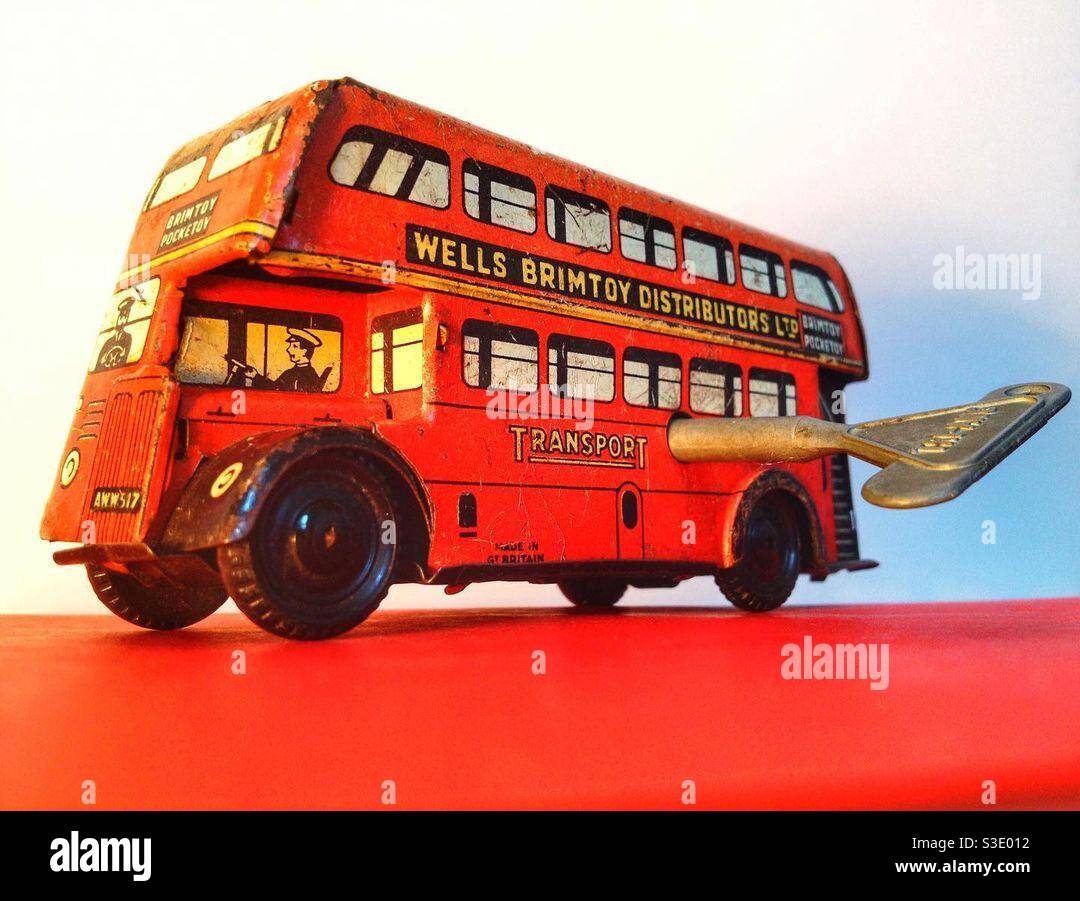 1950s red london bus hi-res stock photography and images - Alamy