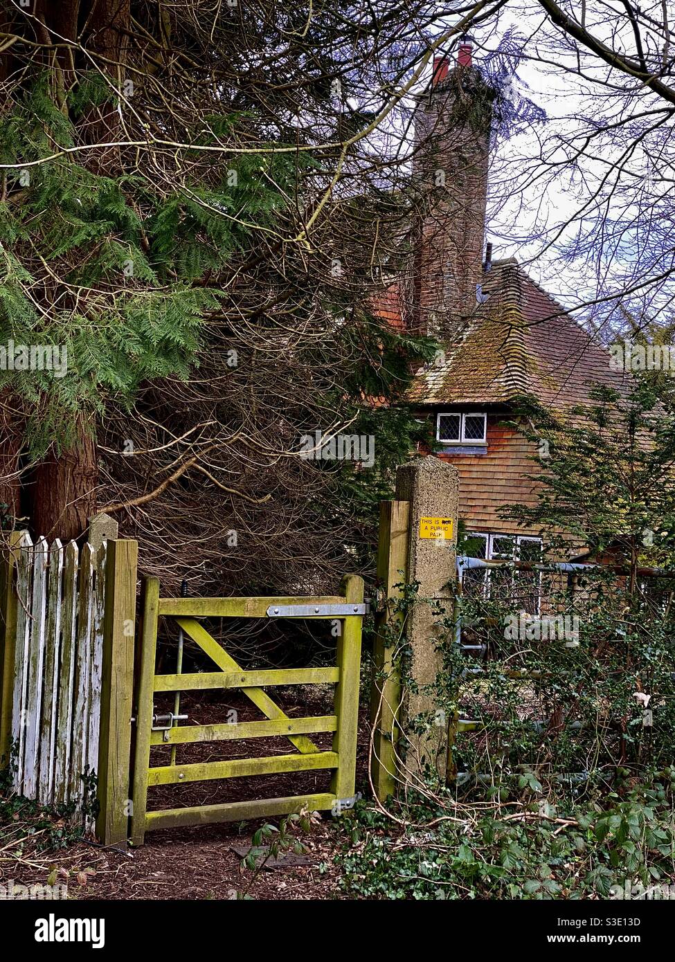 This is NOT a public foot path (example of graffiti on a gate post of a ...