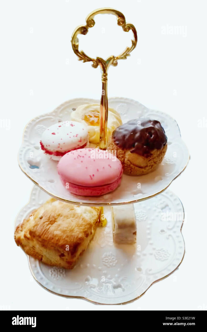 Afternoon High Tea Desserts and Pastries Stock Photo - Alamy