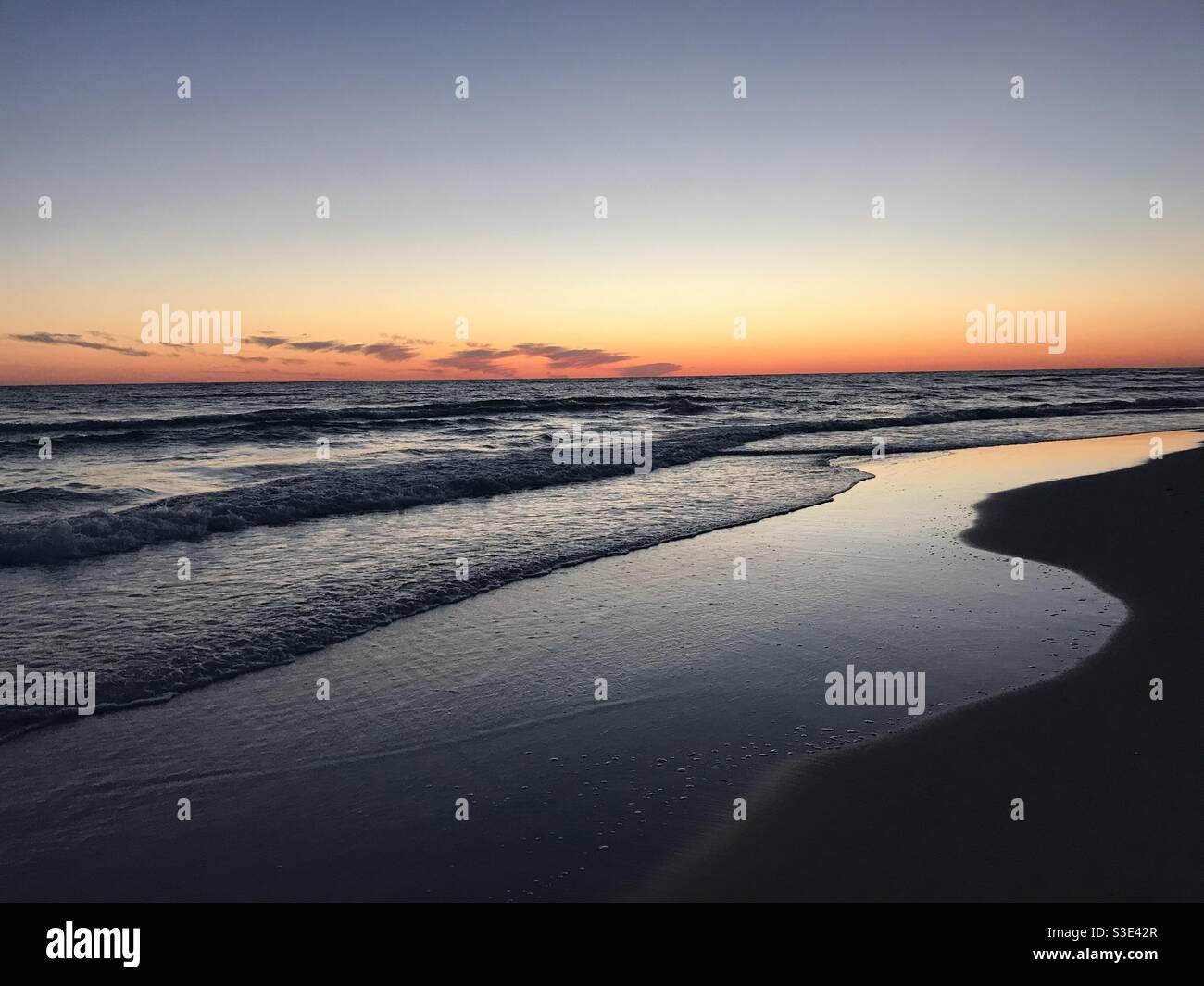 Sunset on Siesta Key Stock Photo - Alamy