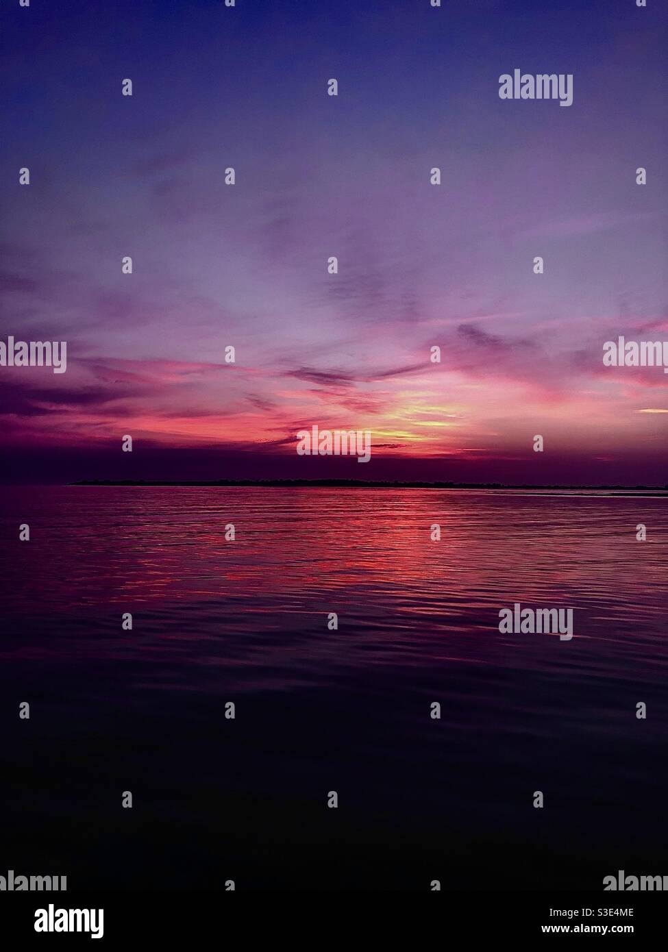 Sunrise in Purple Stock Photo - Alamy