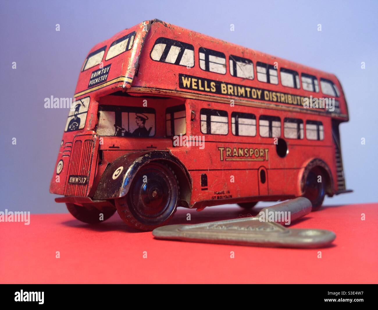 1950s red london bus hi-res stock photography and images - Alamy