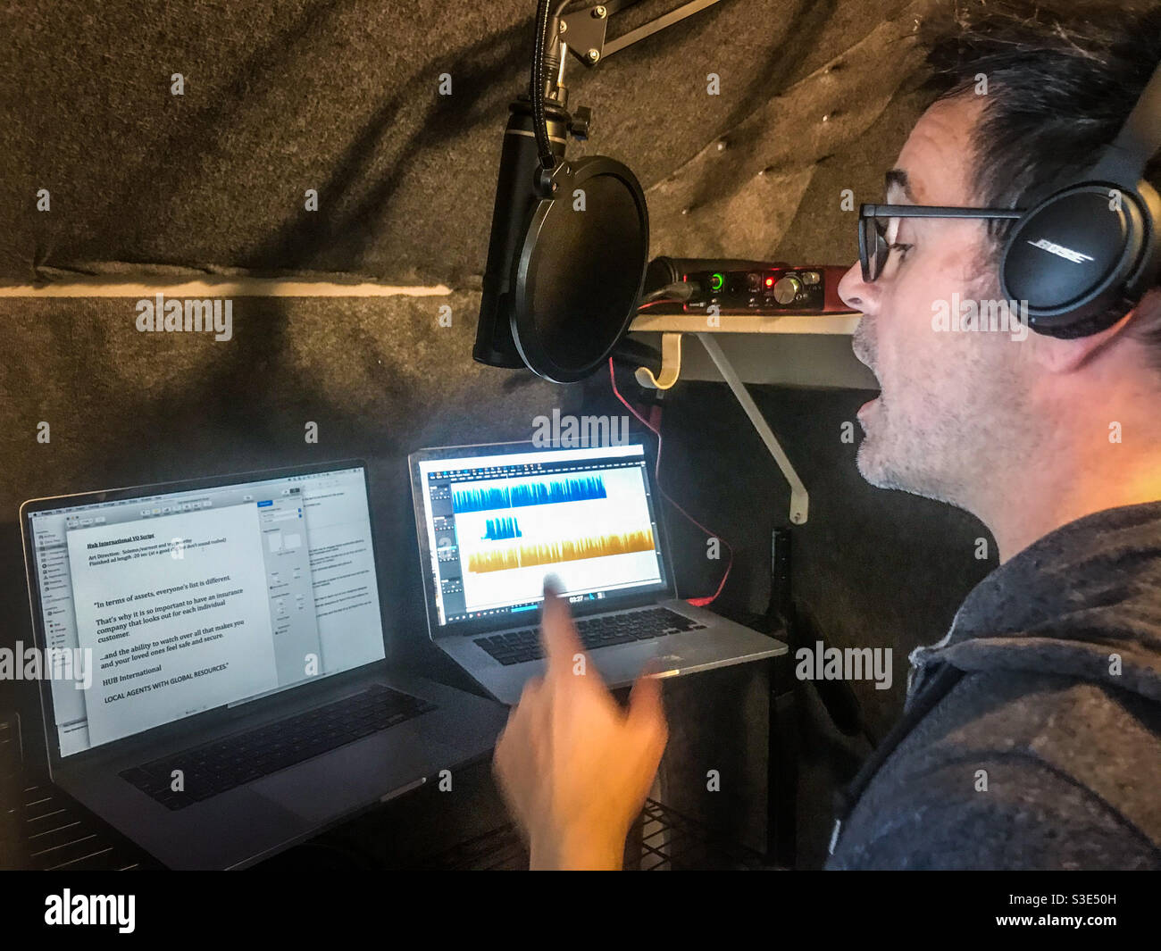 Voice over hi-res stock photography and images - Alamy