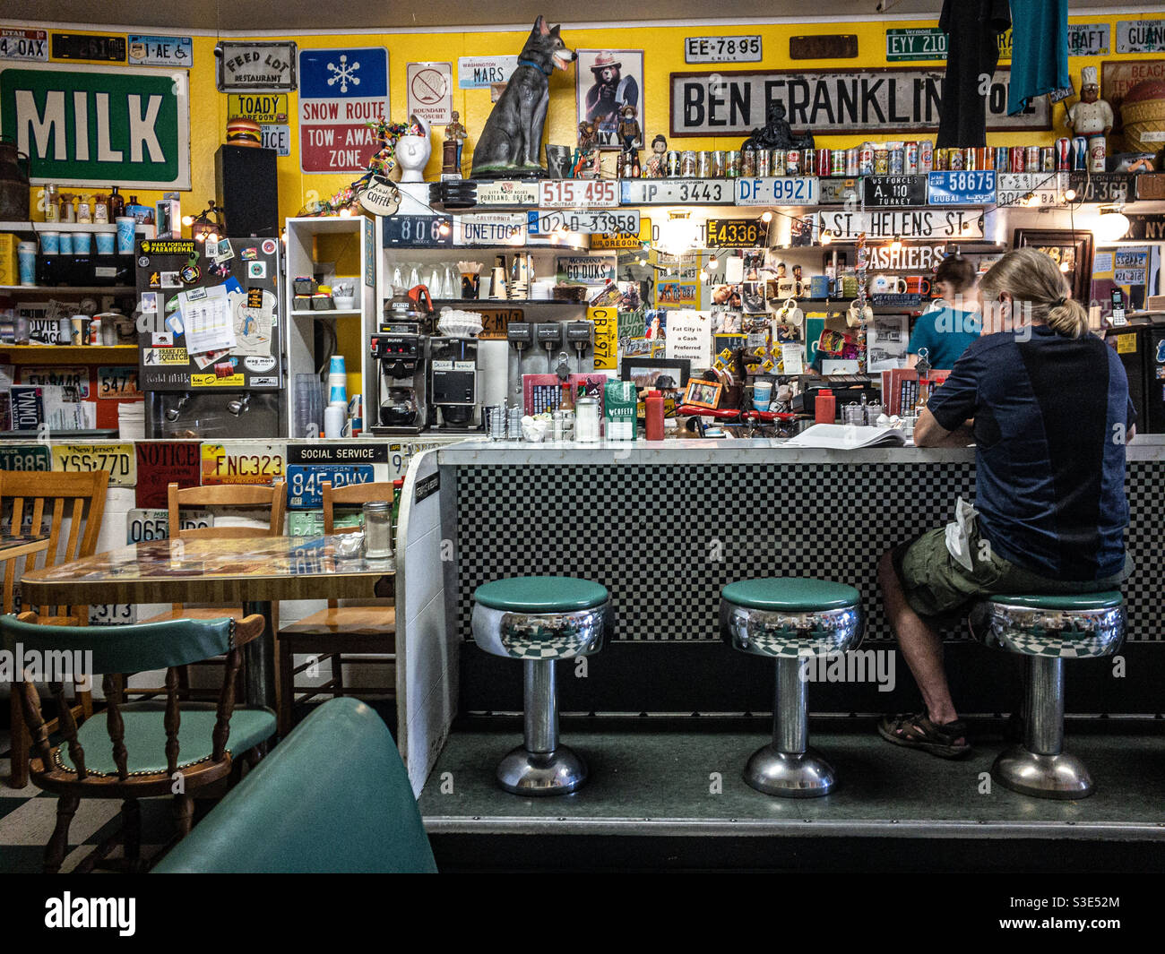 Fat diner hi-res stock photography and images - Alamy