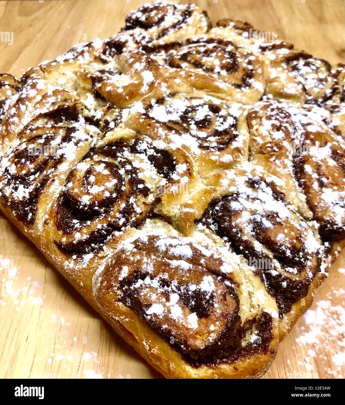 Homemade Fresh cinnamon rolls Stock Photo - Alamy