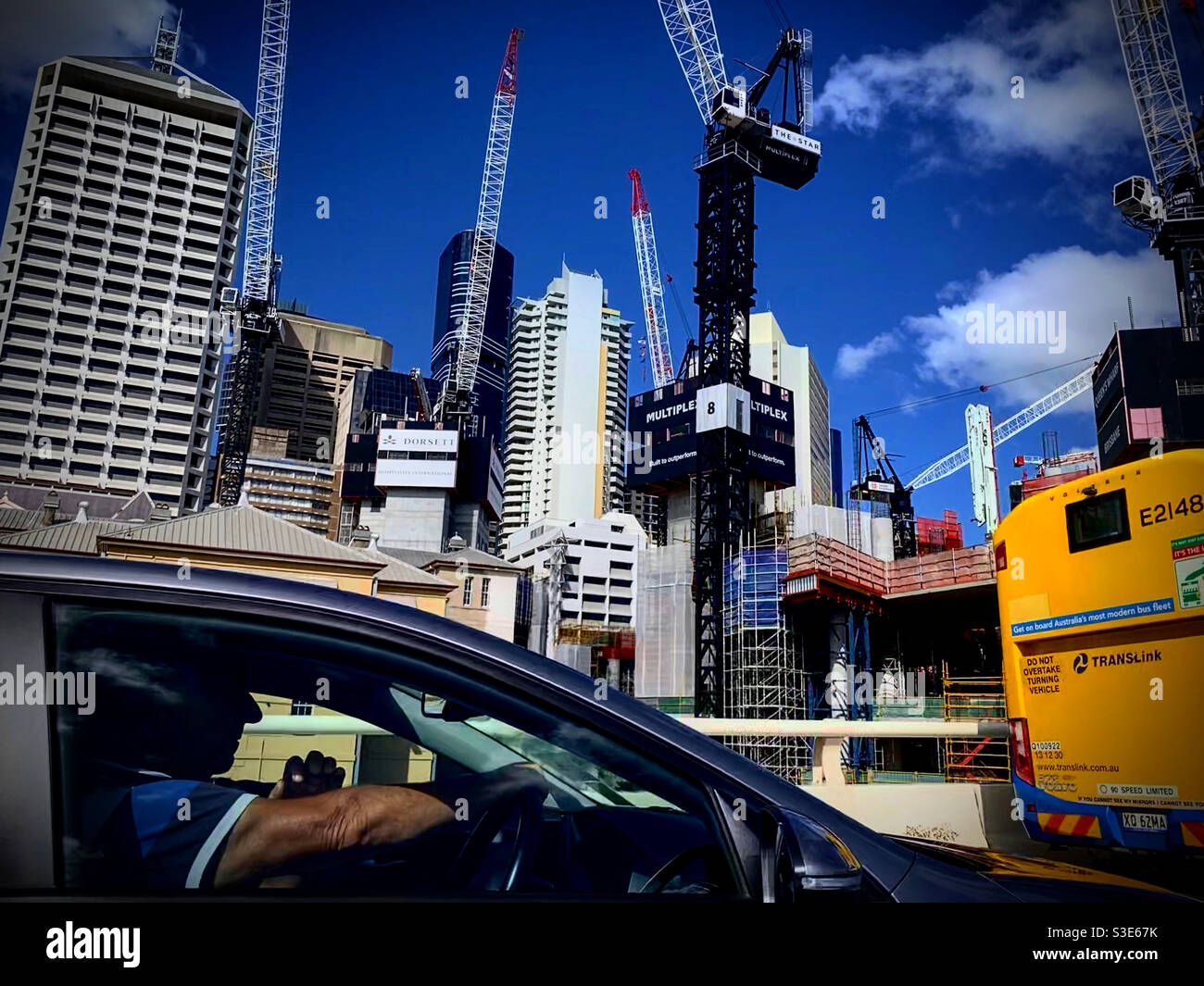 Crazy man driving car hi-res stock photography and images - Alamy
