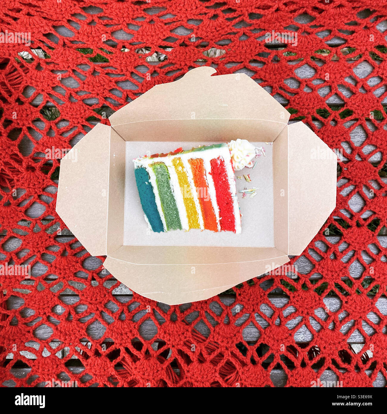 How to make rainbow cake hi-res stock photography and images - Alamy