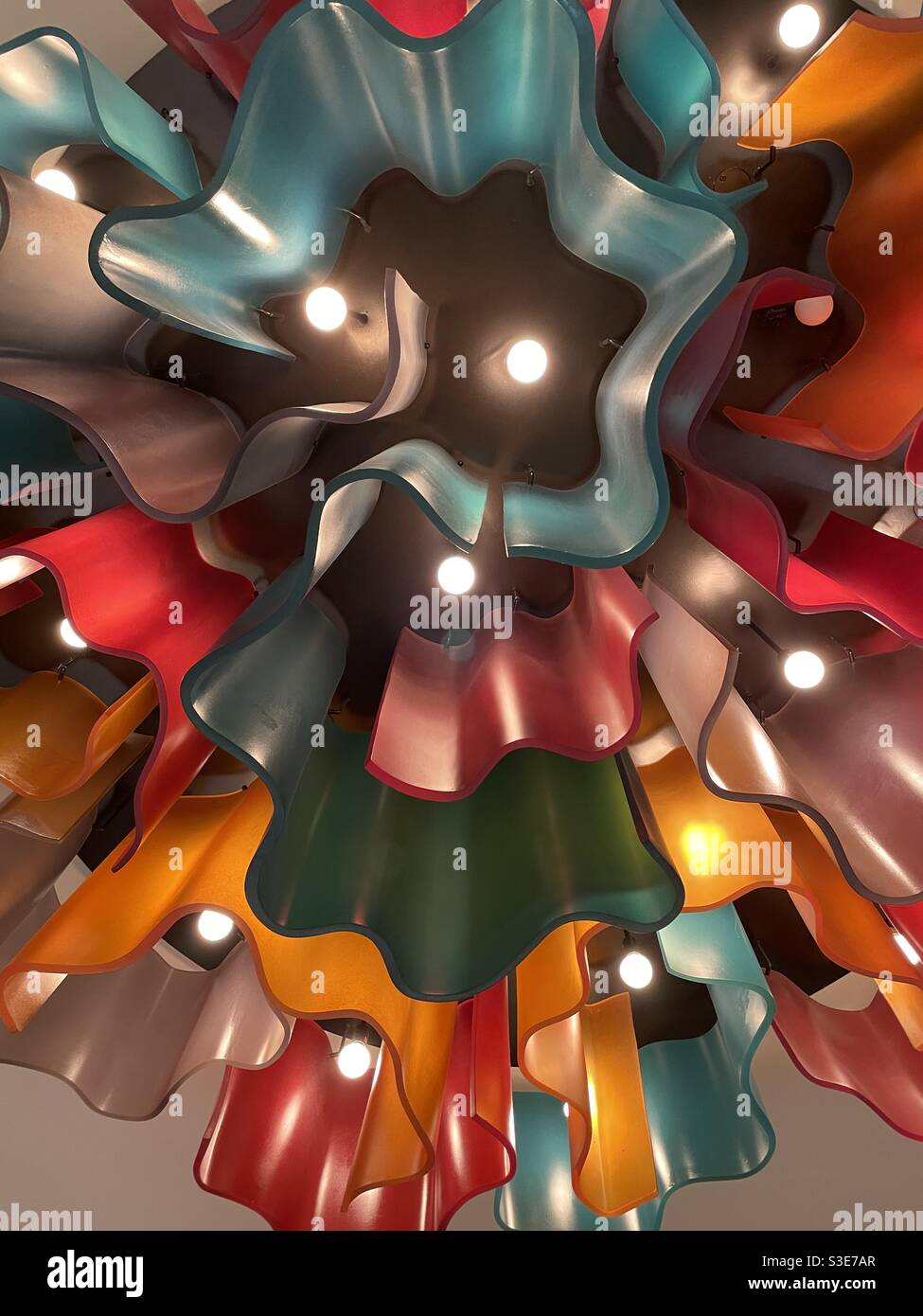 Colorful ceiling lights Stock Photo - Alamy