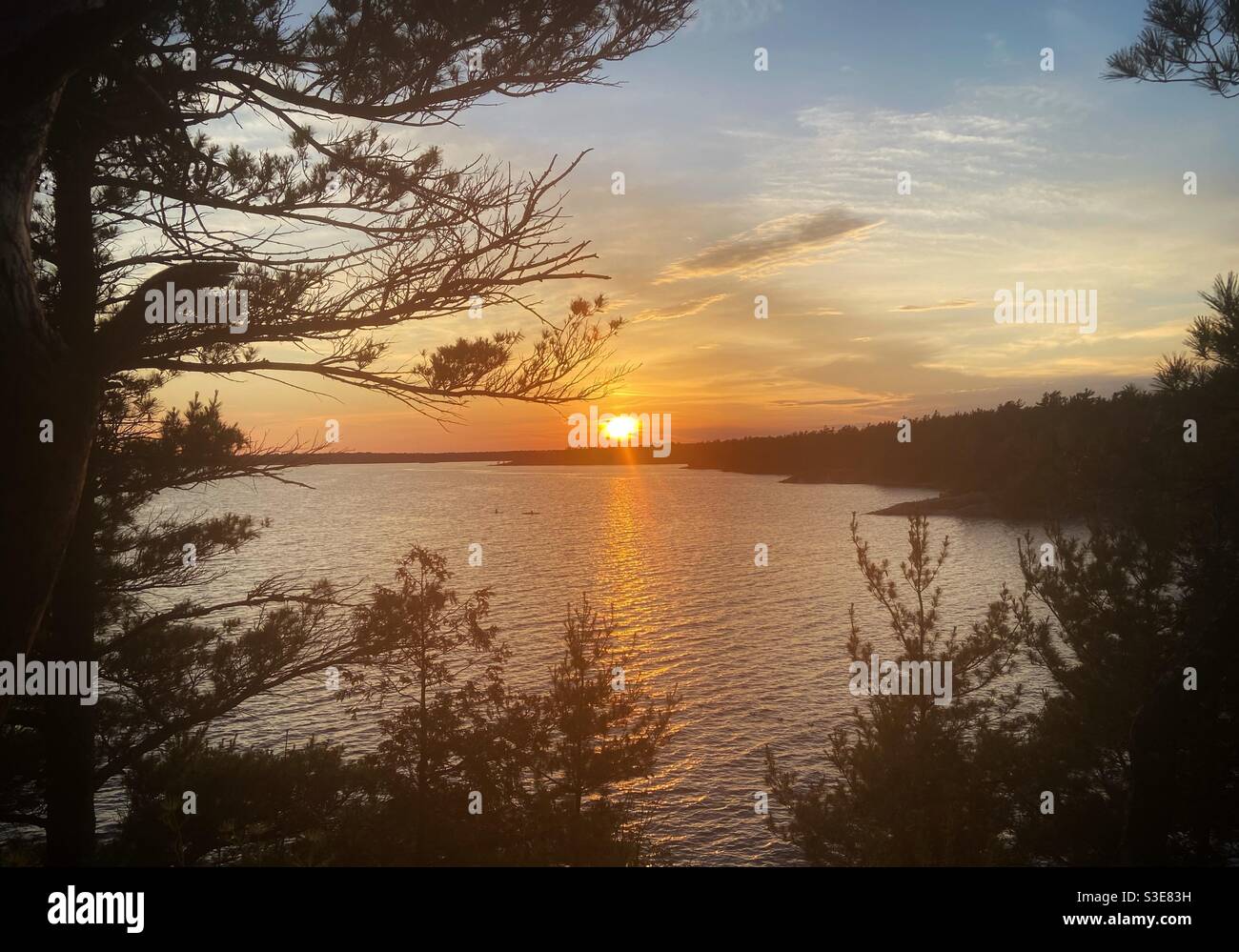 Killbear Provincial Park - Sunset at Granite Saddle, July 2020 Stock ...
