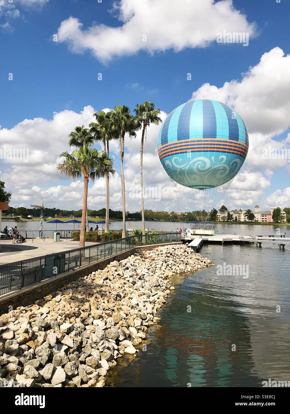 HOT AIR BALLOON DISNEY SPRINGS ORLANDO Stock Photo - Alamy