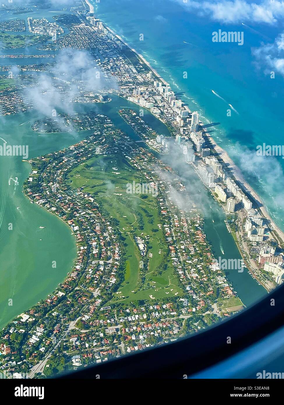 Miami Beach from the sky Stock Photo - Alamy