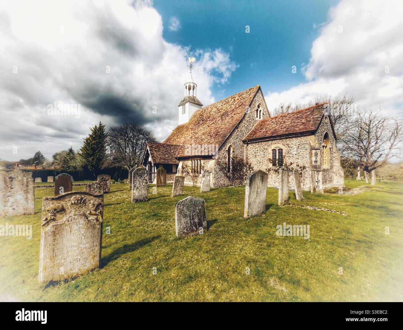 Saint Simon and Saint Jude church, Quendon, Essex, UK Stock Photo - Alamy