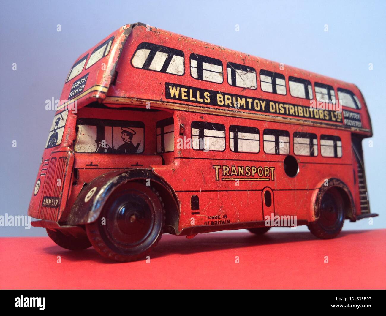 1950s red london bus hi-res stock photography and images - Alamy